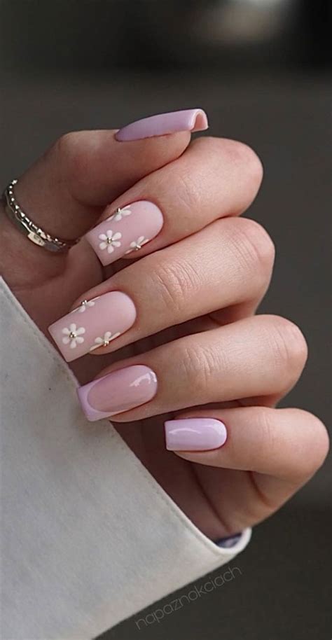 Pretty Spring Colour Nail Ideas Designs Subtle French Tips