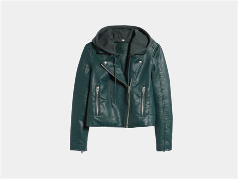 Blank Nyc Faux Leather Jacket Green Best Sale Head Hesge Ch