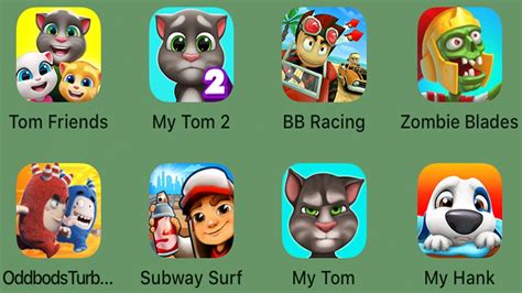 Tom Friends My Tom 2 BB Racing Zombie Blades Oddbods Turbo Subway
