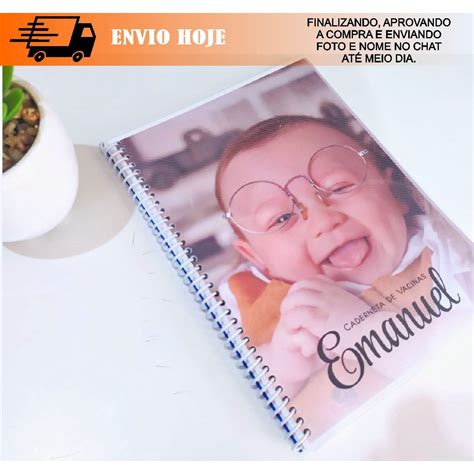 Caderneta de Vacinação Personalizada Atualizada Shopee Brasil