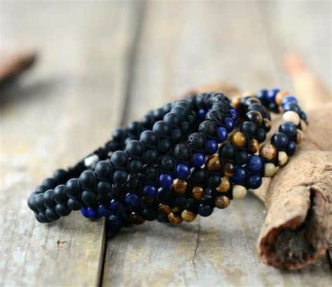Bracelet Tressé en Œil de Tigre et Onyx Chakras Shop