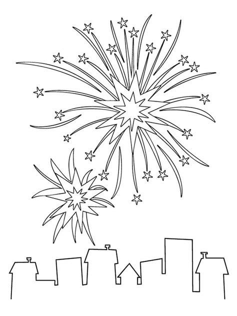 Desenhos De Fogos De Artif Cio Para Colorir E Imprimir