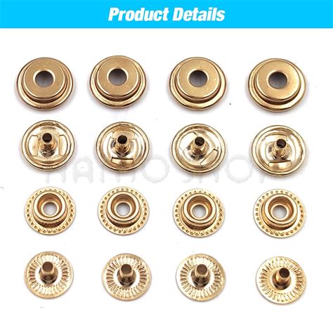 Cuture bouton Gunblack 20mm 201 Boutons À Pression En Métal Pour