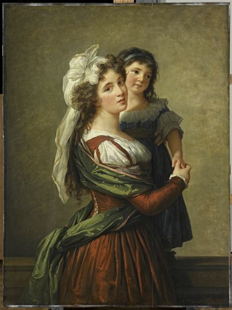 Madame Rousseau Femme De L Architecte Pierre Rousseau Et Sa Fille