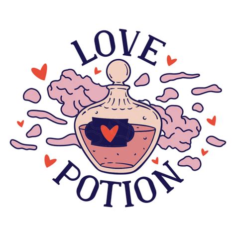 Diseños PNG de love potion para camisetas Merch
