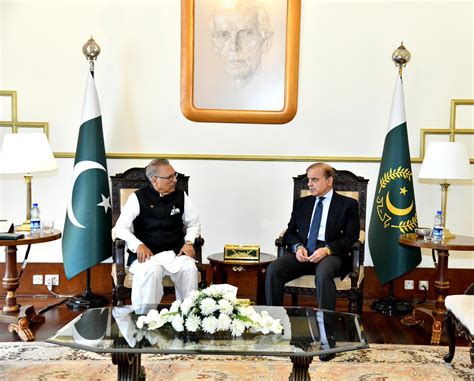 The President Of Pakistan On Twitter Prime Minister Shehbaz Sharif