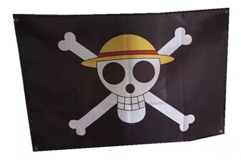 Bandeira One Piece Piratas Chap U De Palha X Cm Cosplay