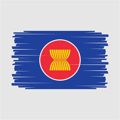 Asean Flag Vector Vector Art At Vecteezy