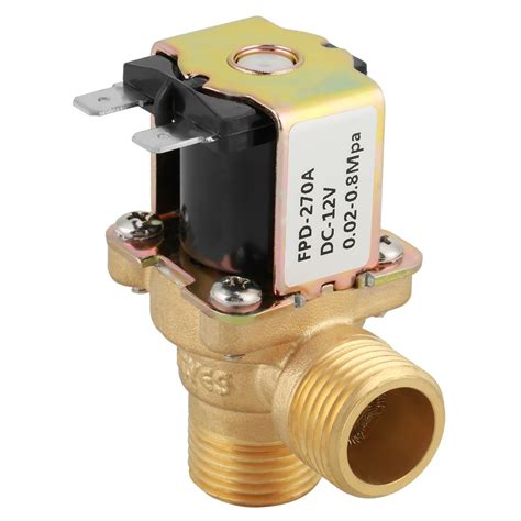 DC 12V G1 2 Válvula Solenoide DN15 Electroválvula N C de Latón