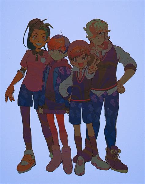 Nemona Florian Arven And Penny Pokemon And More Drawn By Thxzmgn