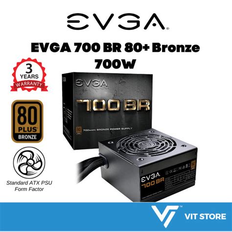 EVGA 700 BR 700W 80 Bronze Non Modular ATX Power Supply Unit PSU 3