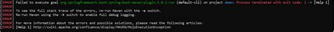 Java How To Fix Build Failure Failed To Execute Goal Org