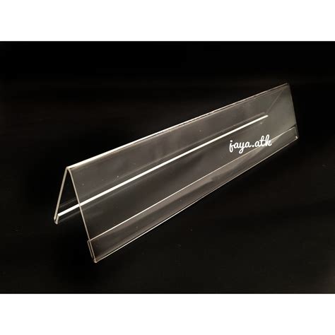 Jual Papan Nama Akrilik X Cm Acrylic Name Plate Papan Nama Meja
