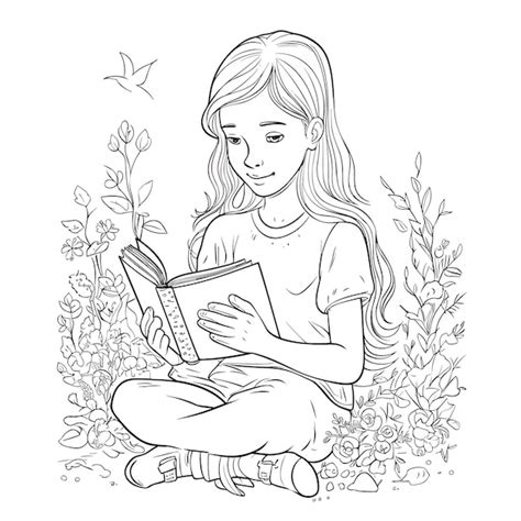 Boceto Dibujado A Mano Arte De Una Sola L Nea Para Colorear P Gina