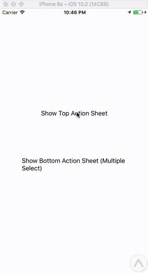 react native action sheet component reactscript