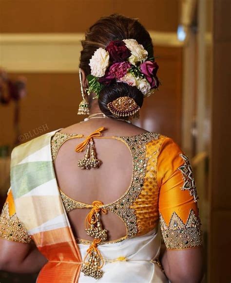 Latest Silk Saree Blouse Designs For South Indian Brides 2020 Pattu