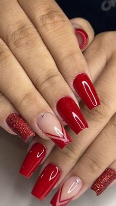 Las Mejores Ideas De U As Acr Licas Rojas En Manicura De U As