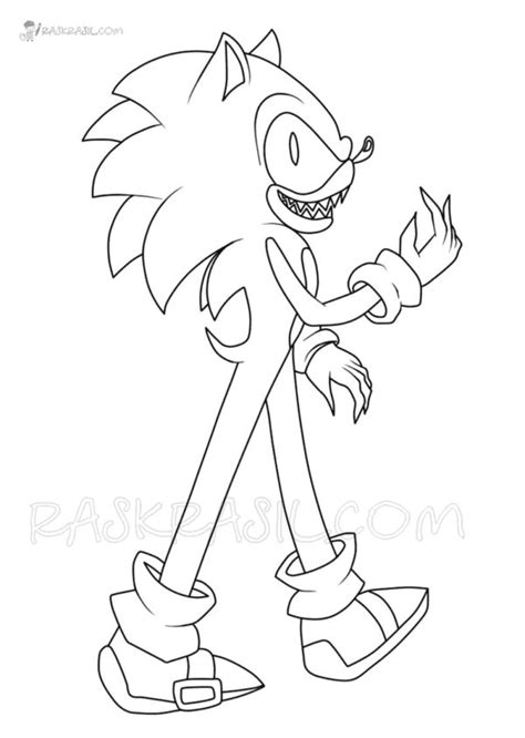 P Ginas Para Colorear De Sonic Exe Para Imprimir Gratis