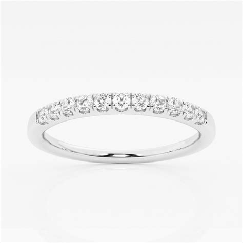 1 4 Ctw Round Lab Grown Diamond Eleven Stone Wedding Band Grownbrilliance