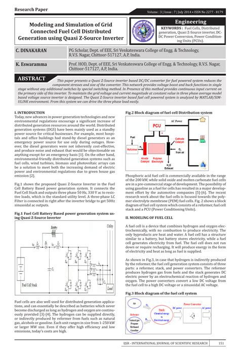 pdf modeling and simulation of grid connected fuel cell distributed generation using quasi z