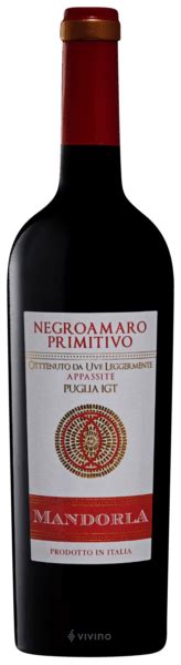 2018 Mandorla Negroamaro Primitivo Appassite Vivino