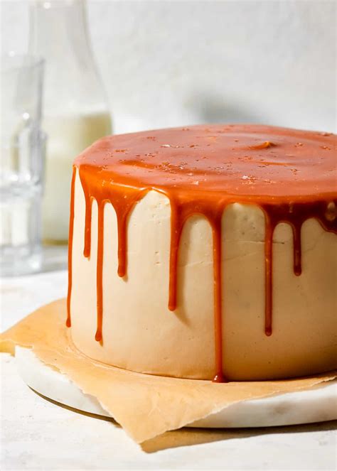 The Best Salted Caramel Layer Cake Recipe Baked Ambrosia