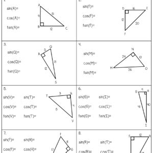 Right Triangle Trigonometry Notes And Worksheets Lindsay Bowden