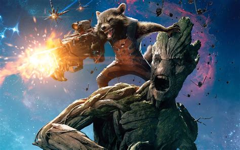 X Groot And Rocket Raccoon Guardians Of The Galaxy K Hd K