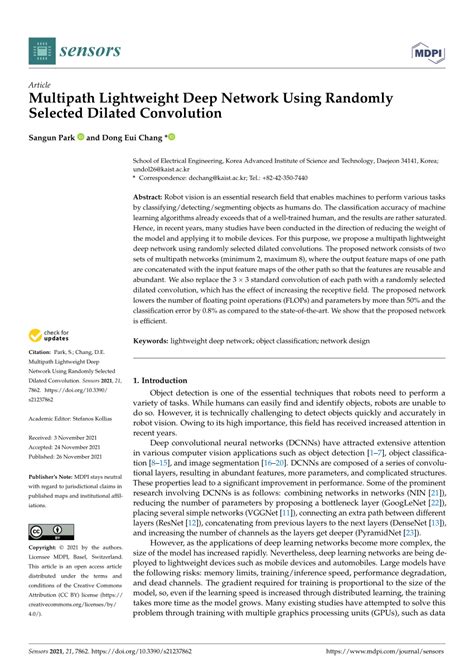 pdf multipath lightweight deep network using randomly selected dilated convolution