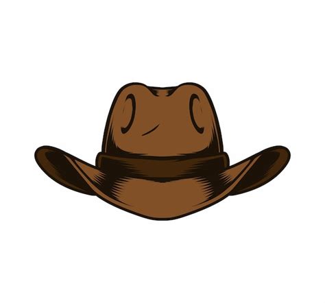 Ilustración de sombrero de vaquero Vector Premium