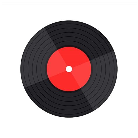 Disco De Vinilo Vector Musical Con Vinilo Vector Premium
