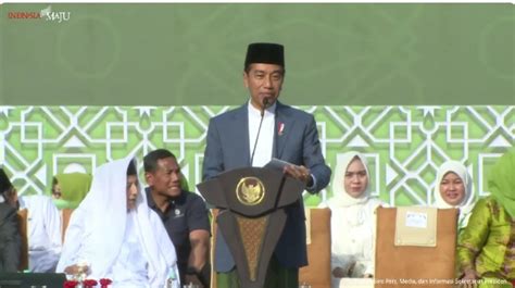 Di Harlah Ke 78 Muslimat NU Jokowi Ibu Ibu Sebentar Lagi Pemilu