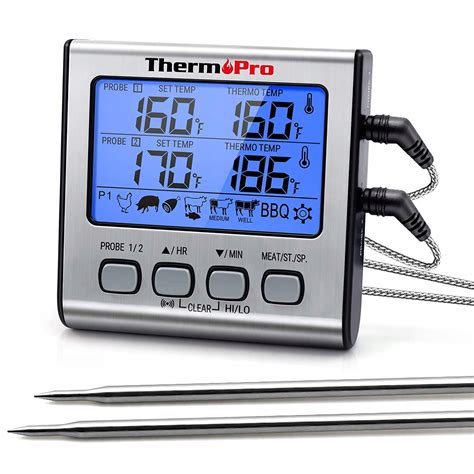 Termometr Kuchenny LCD Grill Piekarnik Wędzarnia 2 Sodny ThermoPro TP
