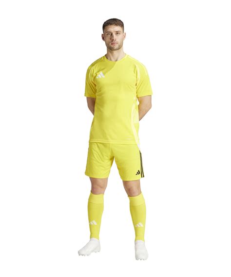 Adidas Tiro 24 Short Gelb Weiss Teamsport Shorts Mannschaftssport
