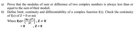 solved a prove that the modulus of sum or difference of two