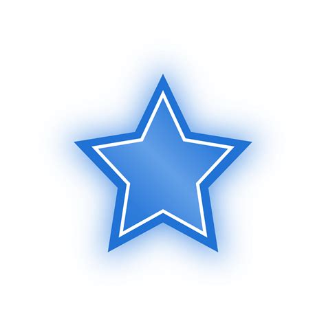 bandera de estrella azul neón estrella de neón 10983711 PNG