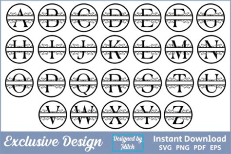 Free Split Letters SVG TopFreeDesigns