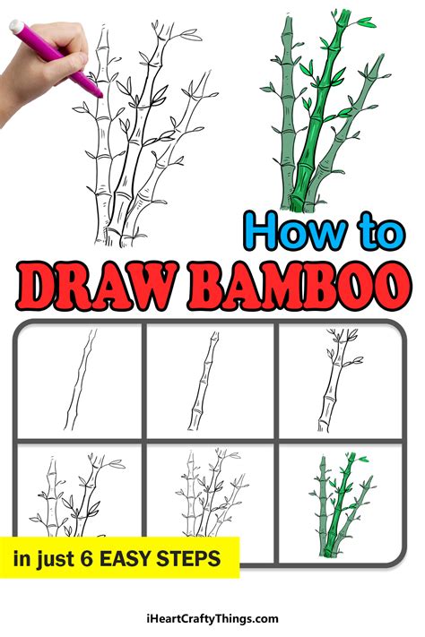 How To Draw Bamboo Step By Step