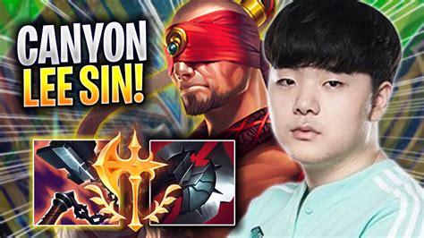 CANYON SHOWTIME WITH LEE SIN DK Canyon Plays Lee Sin JUNGLE Vs