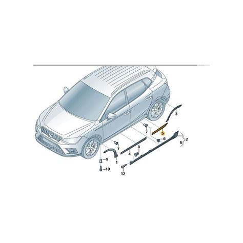 Moldura Inf Trasera Dcho Seat Arona