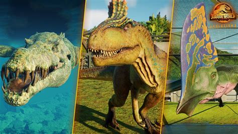 ALL THE NEW SPECIES Every New Dinosaur And Others In Jurassic World