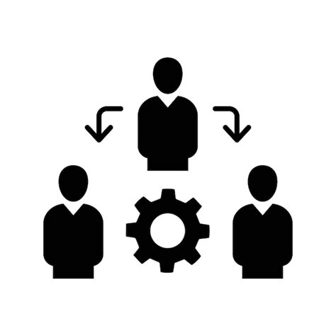Premium Vector Coordinating People Concept Line Icon Simple Element