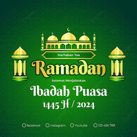 Marhaban Ya Ramadhan Hijriyah Dengan Desain Kartu Ucapan Yang