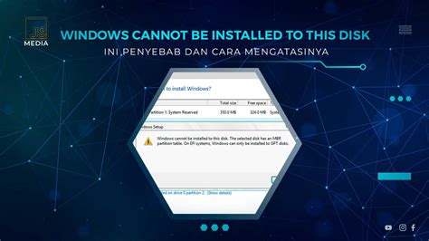 Cara Mengatasi Windows Cannot Be Installed To This Disk