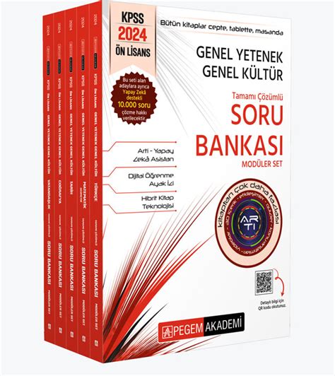Pegem Yayınları 2024 KPSS Genel Yetenek Genel Kültür Önlisans Tamamı Ç
