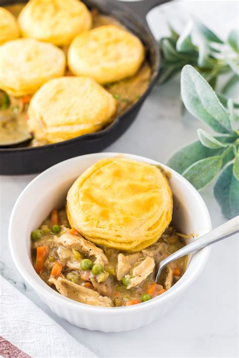 Crustless Chicken Pot Pie With Biscuits Southern Cravings