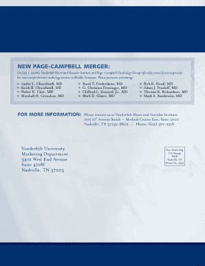 Fillable Online Mc Vanderbilt New Page Campbell Merger Mc Vanderbilt