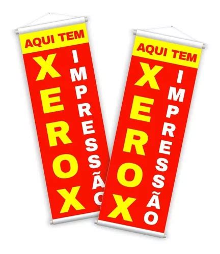 Placa Xerox Impress O Vertical Banner Propaganda Kit X Cm