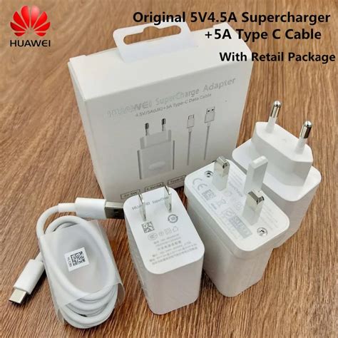 Original Huawei Supercharge Charger P20 Pro Fast Charger 5A Type C