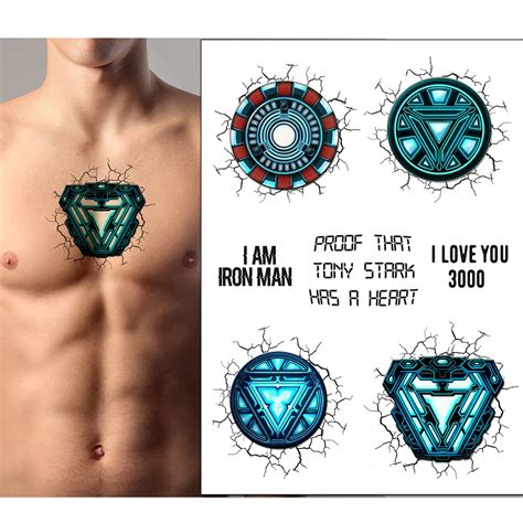 Update More Than 76 Iron Man Chest Tattoo Latest In Cdgdbentre